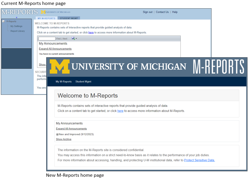 M-Reports Modernization / U-M Information and Technology Services