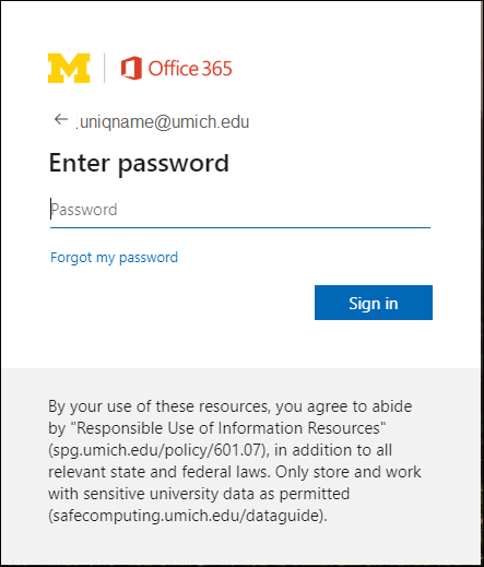 Updated Office 365 Sign In Screen | U-M Information and Technology Services