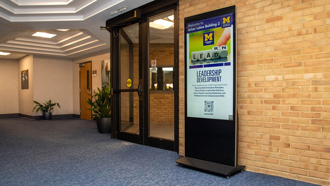 Digital Signage Tiered Solutions: Details, Cost, & Support | U-M ...