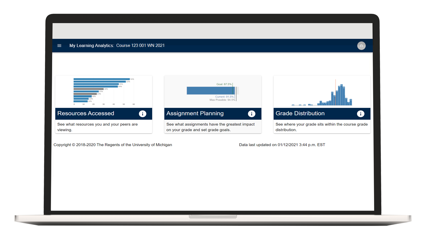 My Learning Analytics | U-M Information and Technology Services